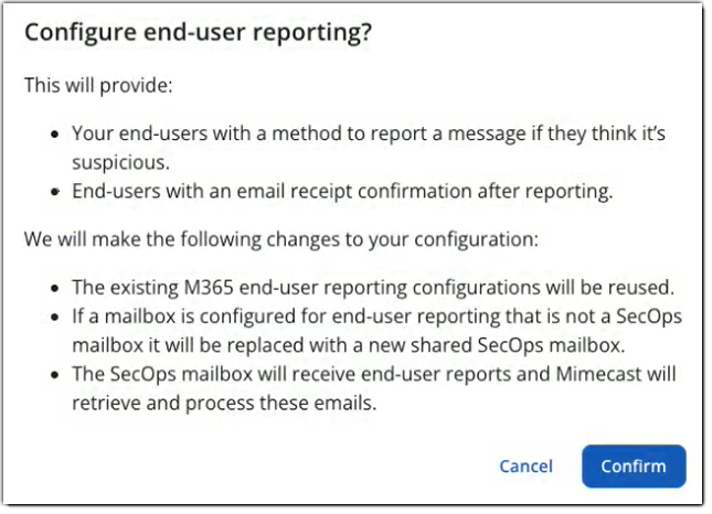 End User Applications Configuring Outlook End User Reporting Mimecast