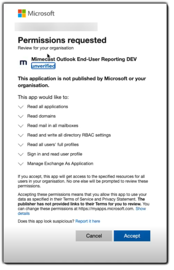End User Applications Configuring Outlook End User Reporting Mimecast