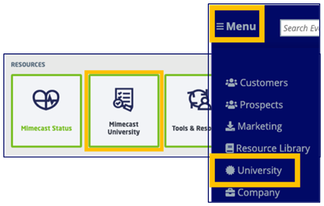 Mimecast Education - Registering with Mimecast University – Mimecast