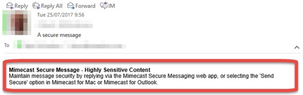 Secure Messaging - Definitions & Policies – Mimecast