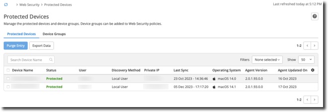 Web Security - Managing Protected Devices – Mimecast