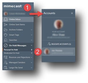 Mimecast for Outlook - Delegate Mailboxes – Mimecast