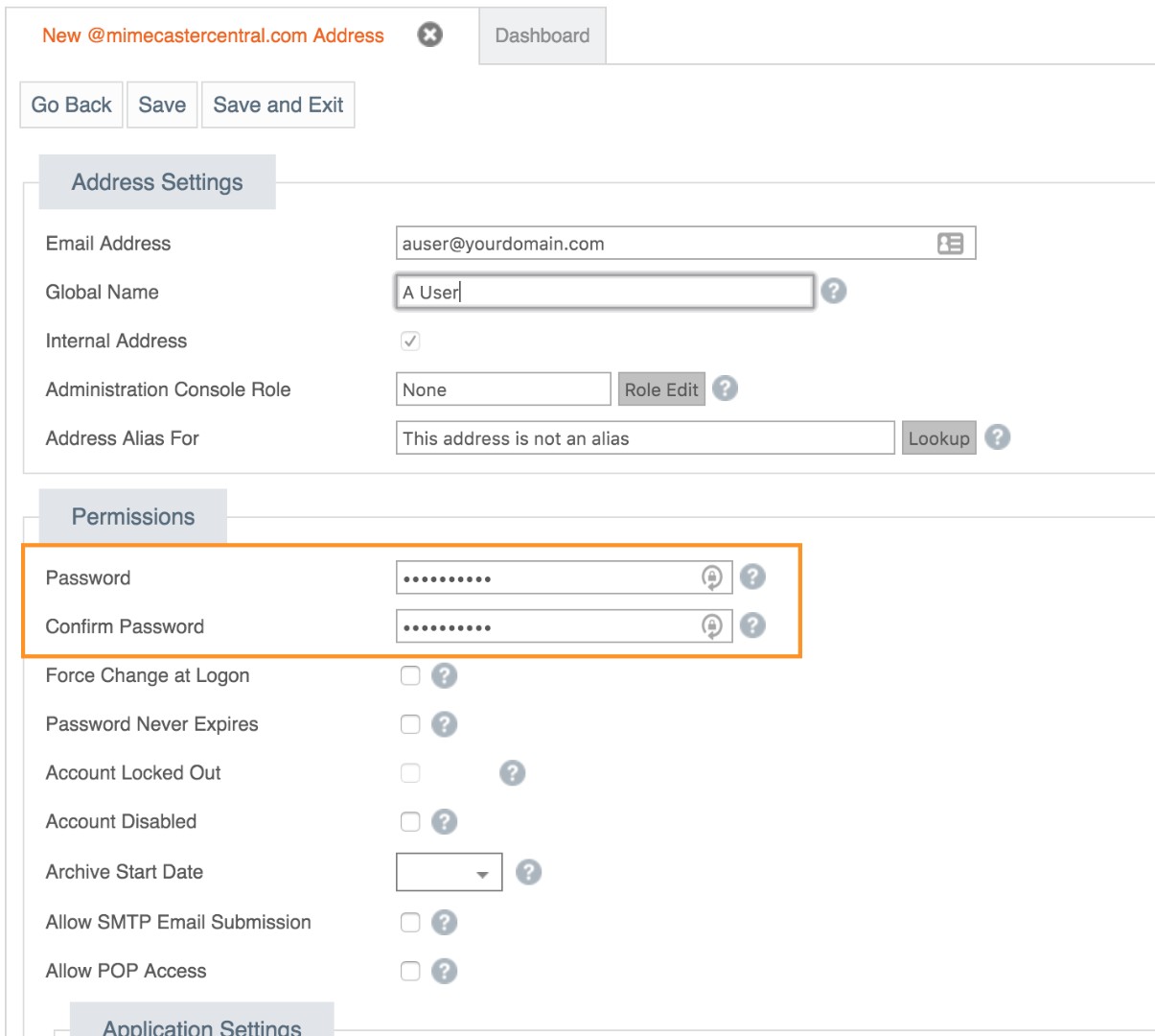 Directories - Cloud Password Reset Notification – Mimecast