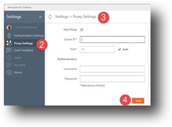 Mimecast for Outlook - Proxy Servers – Mimecast