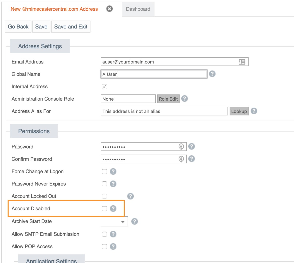 Directories - Cloud Password Reset Notification – Mimecast