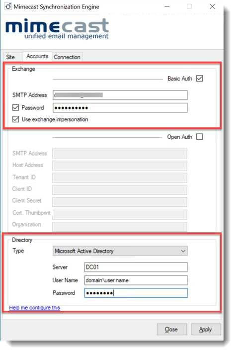 Mimecast Synchronization Engine - Site Binding – Mimecast