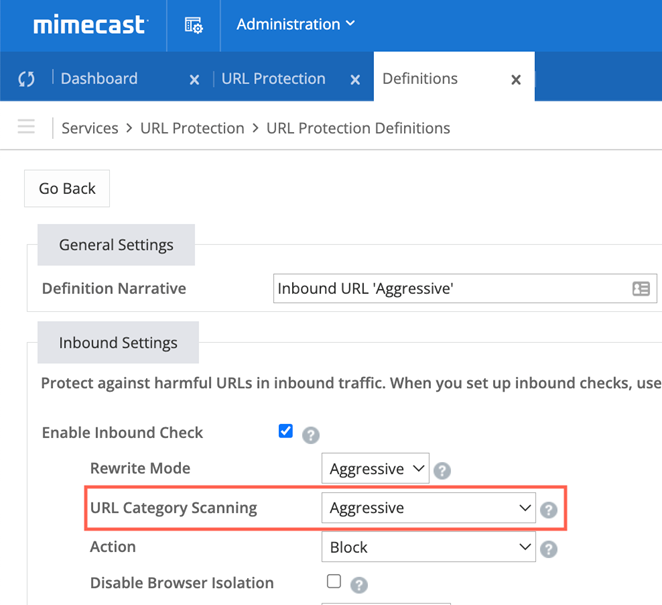 Email Security Cloud Gateway - TTP URL Protection - Machine Learning ...