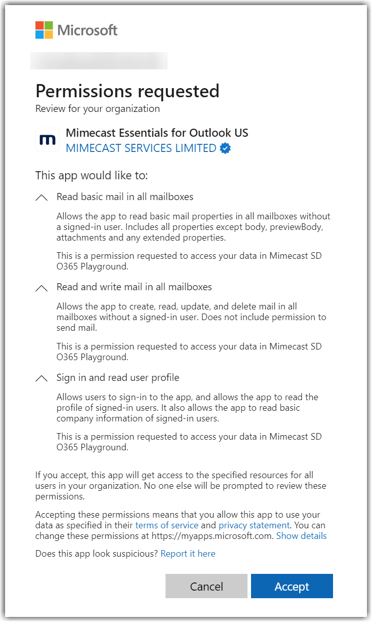 Mimecast Essentials for Outlook - Configuration – Mimecast