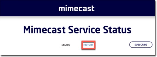 Mimecast Customer Care - Mimecast Status Page – Mimecast
