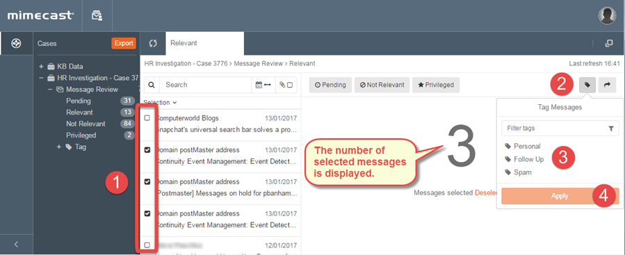 The Reviewer - Message Tags – Mimecast