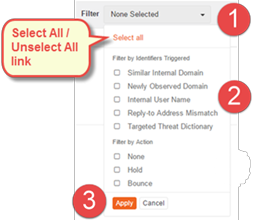Mimecast Administration Console - Searching and Filtering – Mimecast