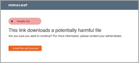 Targeted Threat Protection - URL Protect - Embedded Links – Mimecast