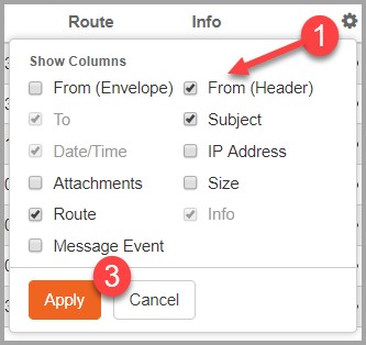 Message Tracking - Customizing Message Views – Mimecast