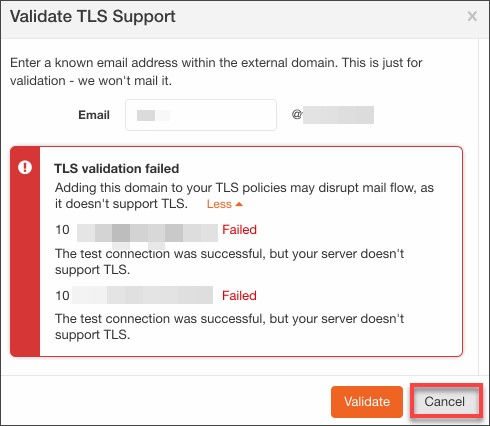 Connect Application - Setting Up TLS Policies – Mimecast