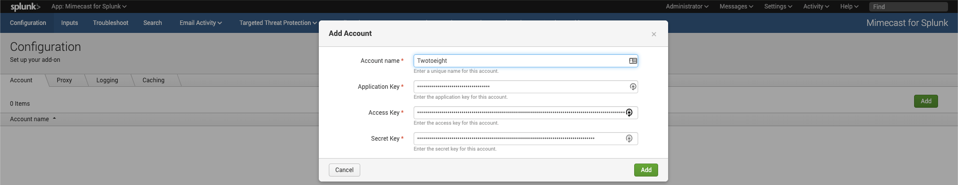 API & Integrations - Mimecast For Splunk Administration – Mimecast