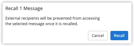 Secure Messaging - Admin Recall – Mimecast