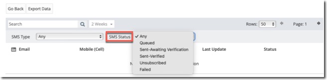 SMS Dashboard - Guide – Mimecast
