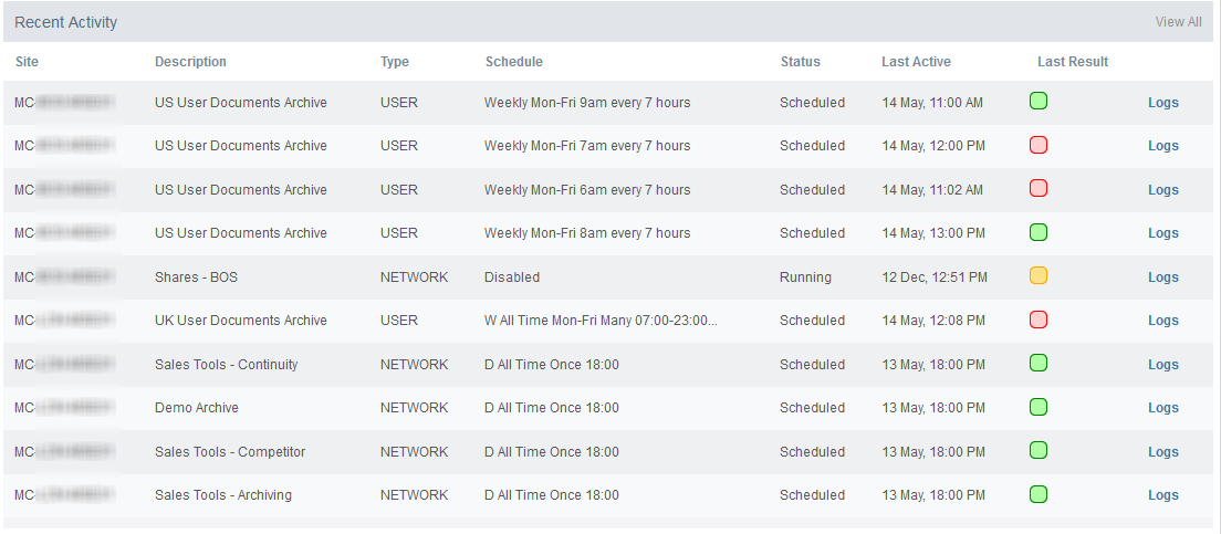 Archiving - File Archive Tasks – Mimecast