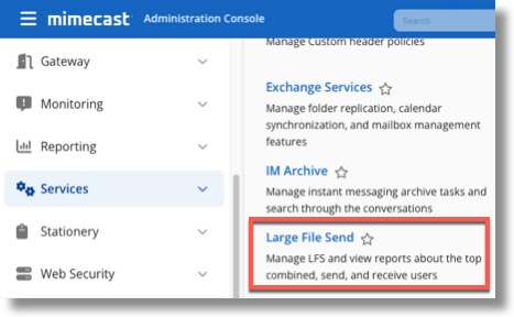 Large File Send - Attachments – Mimecast