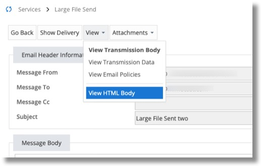 Large File Send - Attachments – Mimecast