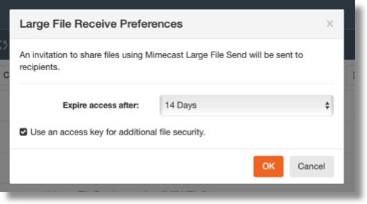 Large File Send - Requesting Attachments – Mimecast