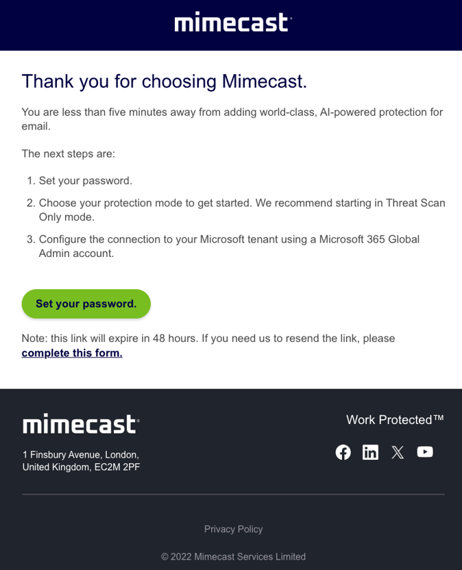 Getting Started – Mimecast