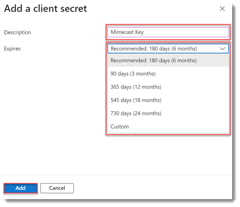 Mimecast Synchronization Engine - Configuring Open Auth (OAuth) – Mimecast