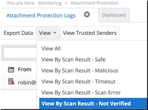 Policies - Monitoring Attachments – Mimecast