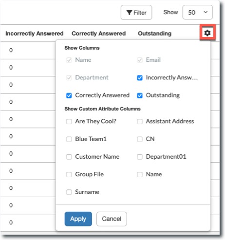 Awareness Training - Configuring Custom Attributes – Mimecast
