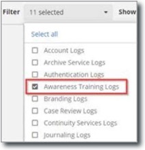 Awareness Training - Audit Logs – Mimecast