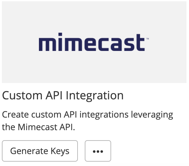 API & Integrations - Sumo Logic API Integration – Mimecast