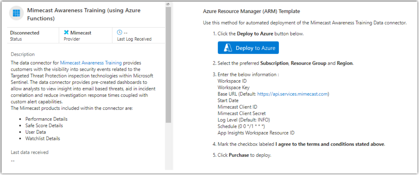 API & Integrations - Microsoft Azure Sentinel v3 – Mimecast