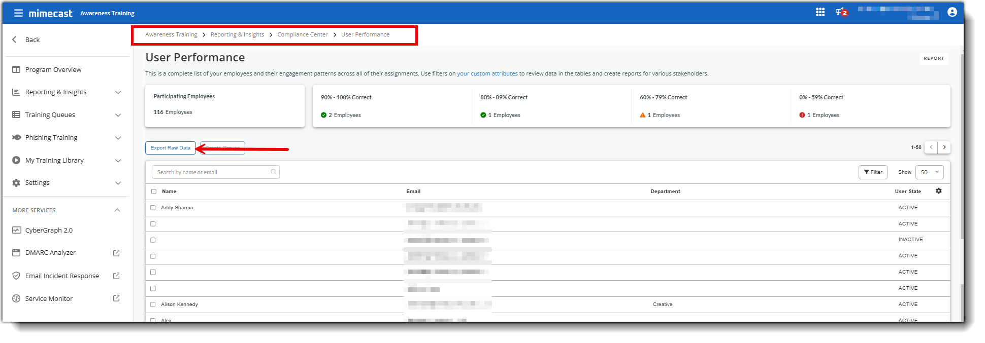 Engage - Reporting & Insights – Mimecast