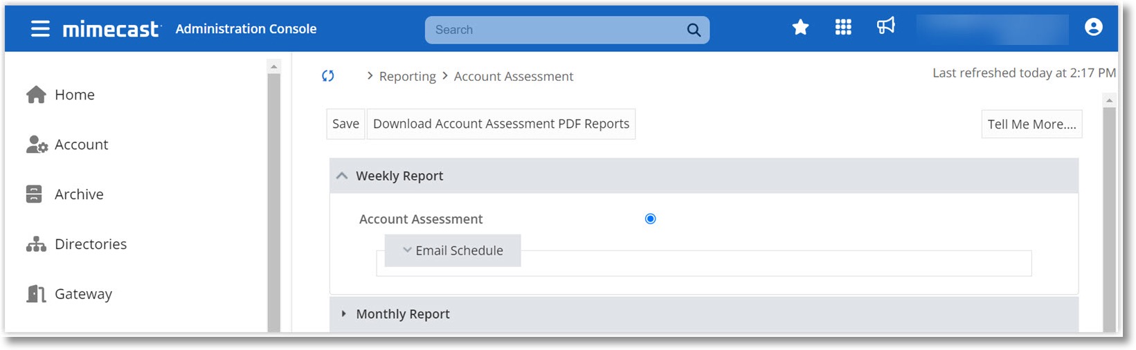 Mimecast Account Assessment Report - Access – Mimecast