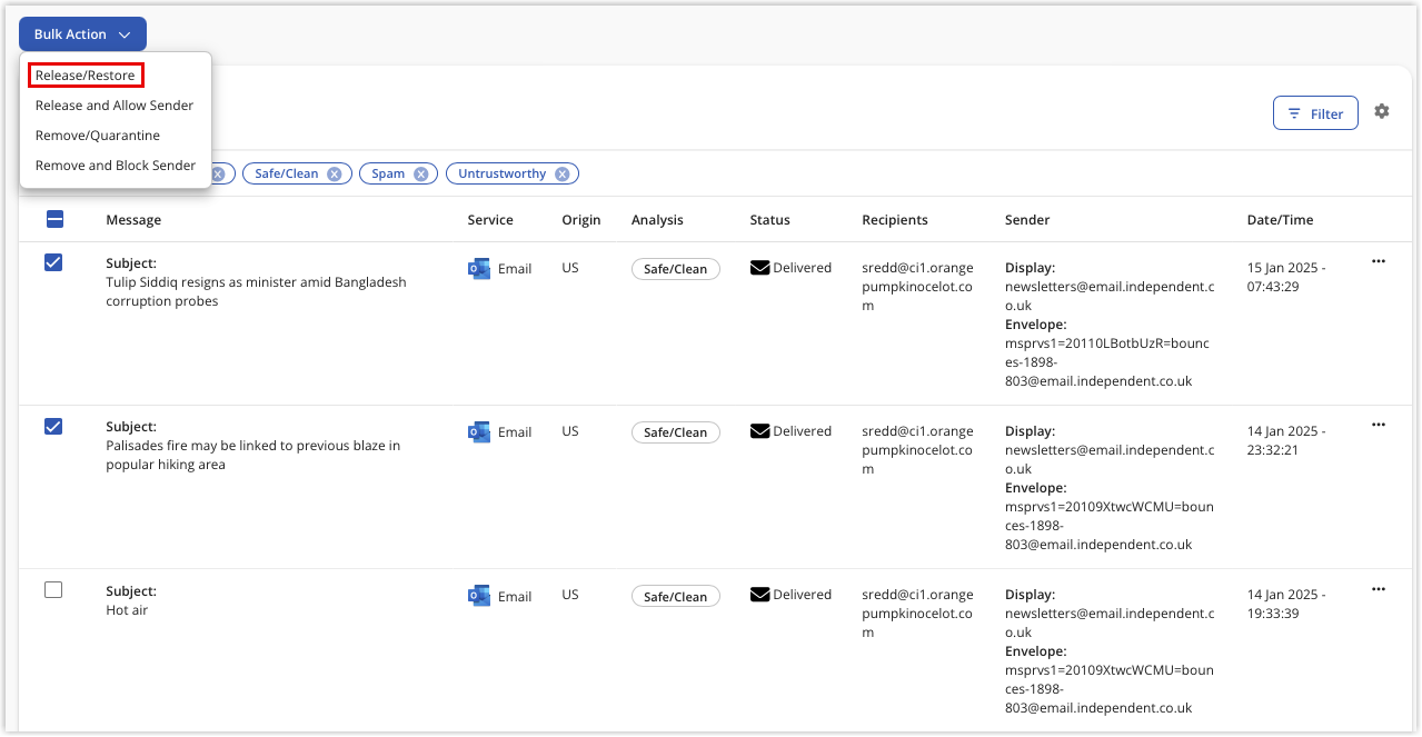 Detections - Viewing Attacks – Mimecast Detections - Viewing Attacks – Mimecast