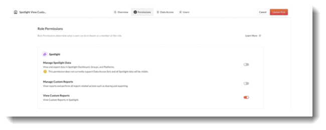 Aware - RBAC in Custom Reporting – Mimecast