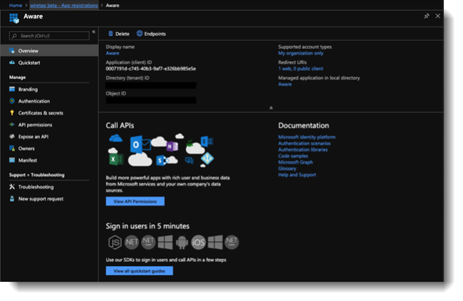 Aware - Azure AD SSO – Mimecast