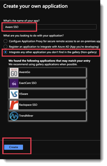 Aware - Azure SAML 2.0 SSO – Mimecast