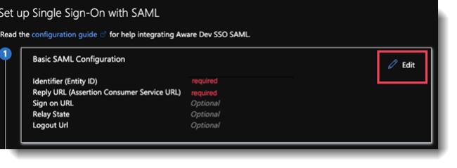 Aware - Azure SAML 2.0 SSO – Mimecast