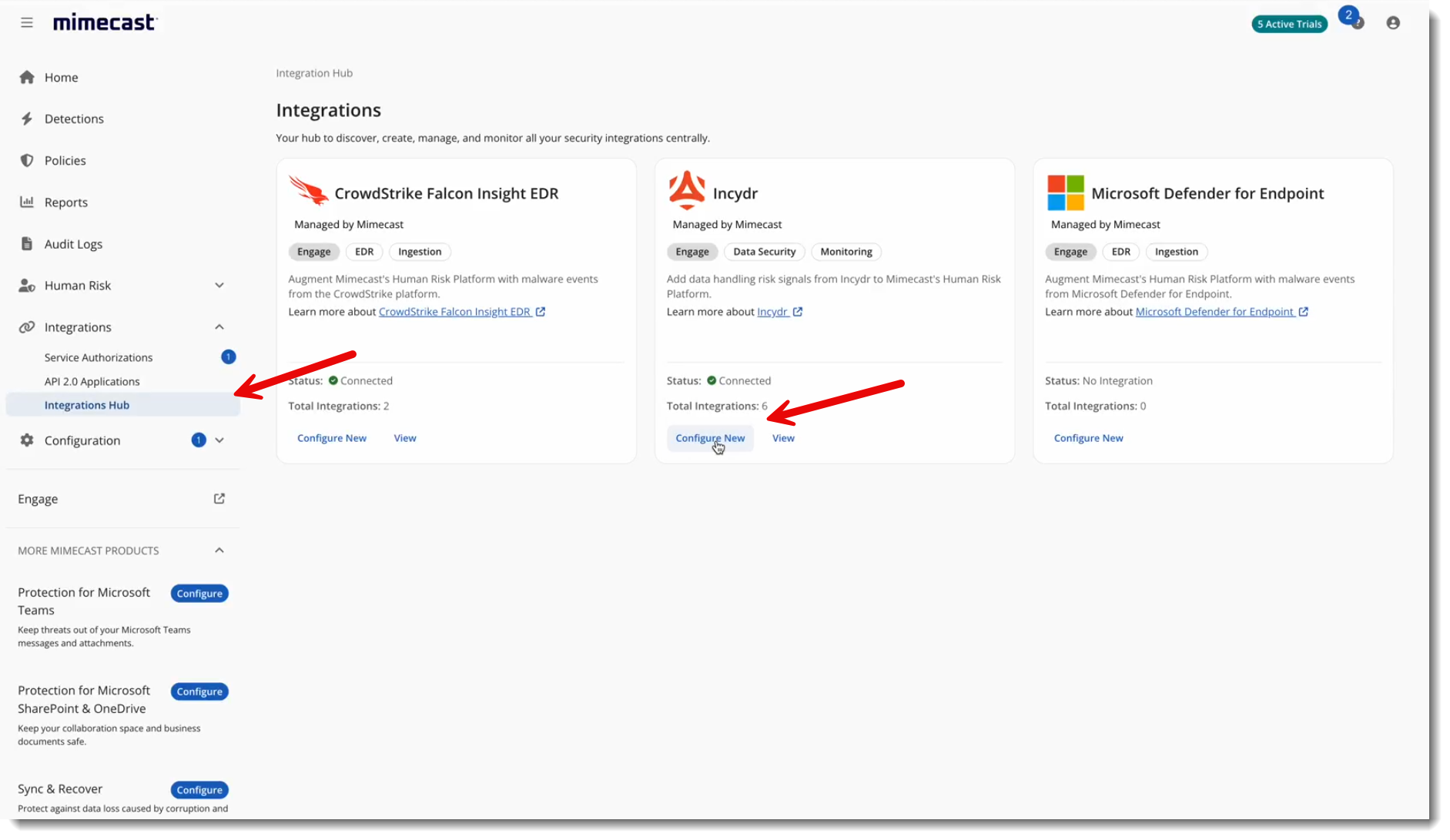 API & Integrations - Incydr Ingestion Integration – Mimecast