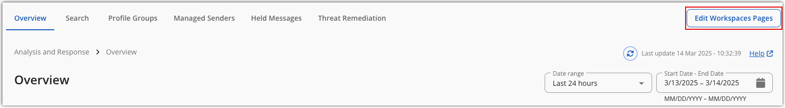 Mimecast Administration Console - Workspace – Mimecast