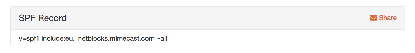 Connect Application - Implementing SPF for Outbound Email – Mimecast