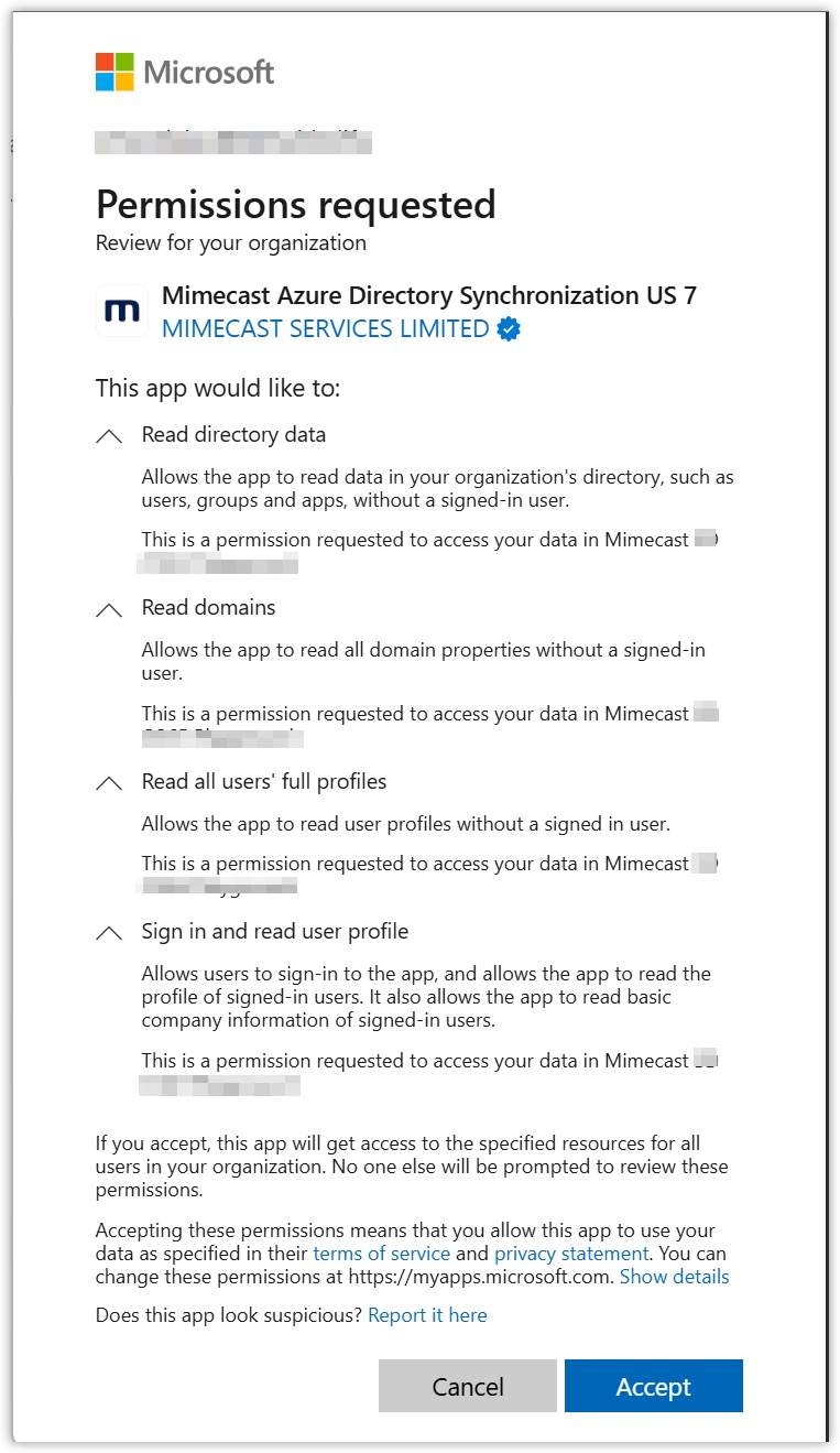 Directory Synchronization - Azure Active Directory Integration – Mimecast