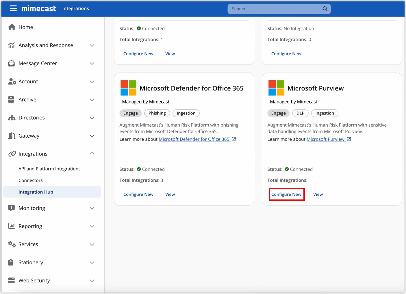 API & Integrations - Microsoft Purview Integration – Mimecast