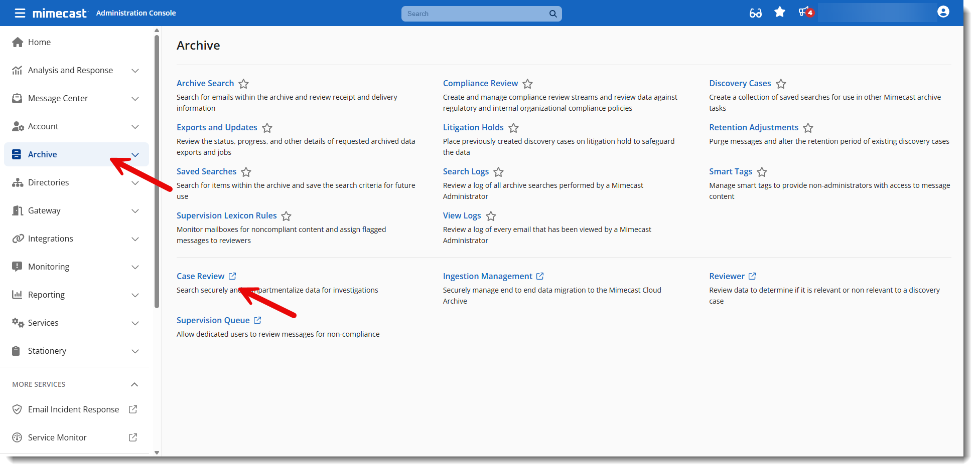 Case Review Application - Overview – Mimecast Case Review Application - Overview – Mimecast