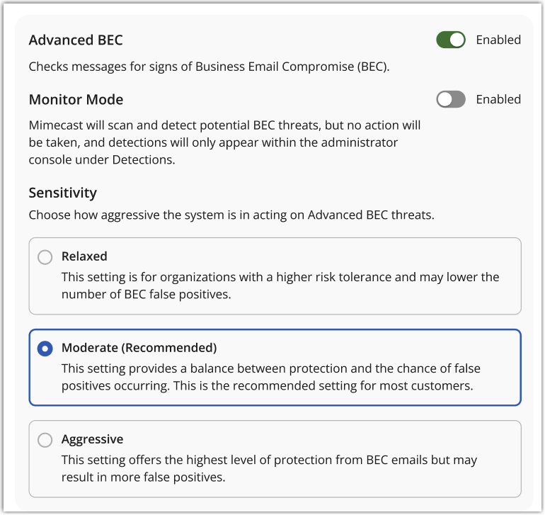 Advanced BEC Protection – Mimecast