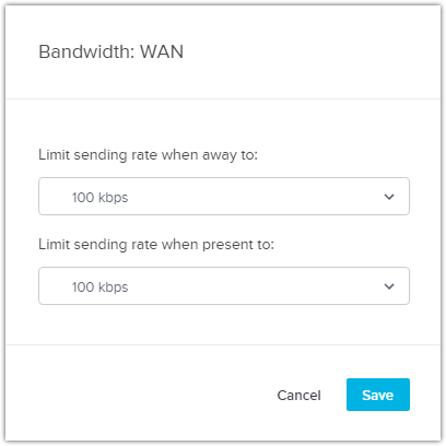 Use the backup agent with limited bandwidth – Mimecast