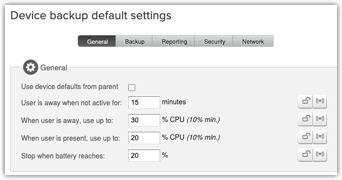 Configure CPU usage for the backup agent – Mimecast