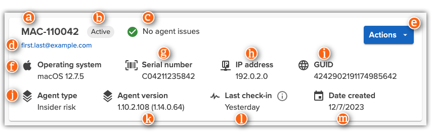 Agents reference – Mimecast