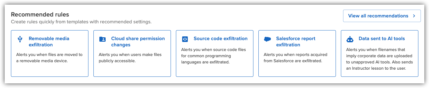 Recommended rules reference – Mimecast